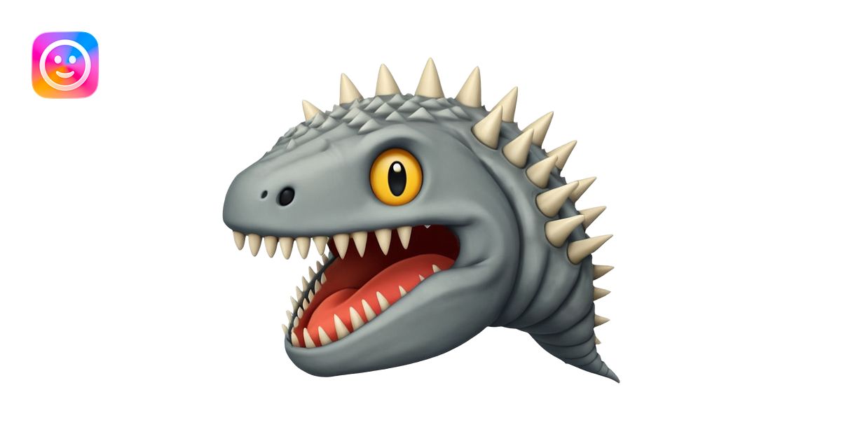 Sand worm from dune make the mouth a hole with long spiky teeth emoji ...