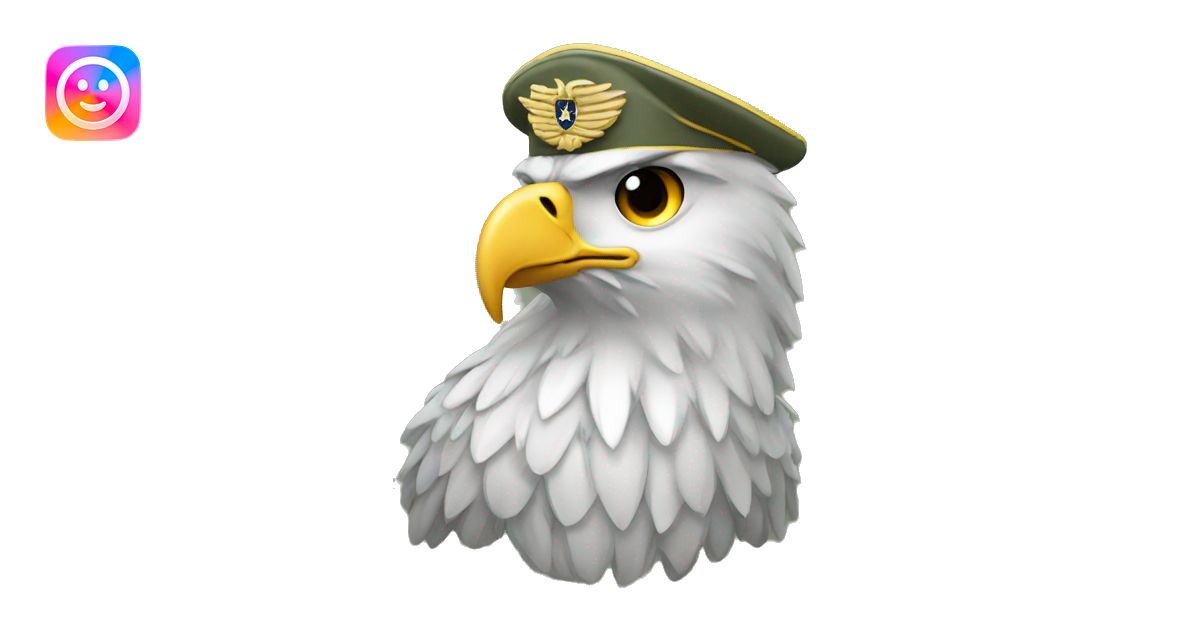 Military rank eagle emoji | AI Emoji Generator
