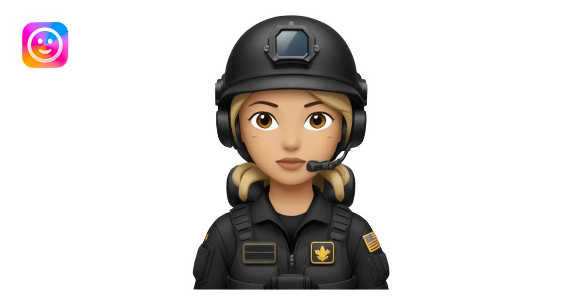 female special operations communications operator with combat gear in ...