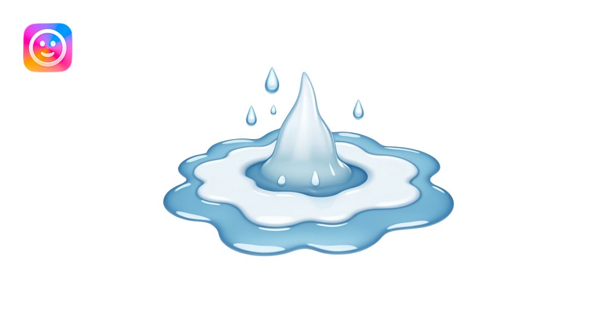 a small puddle of white liquid emoji | AI Emoji Generator