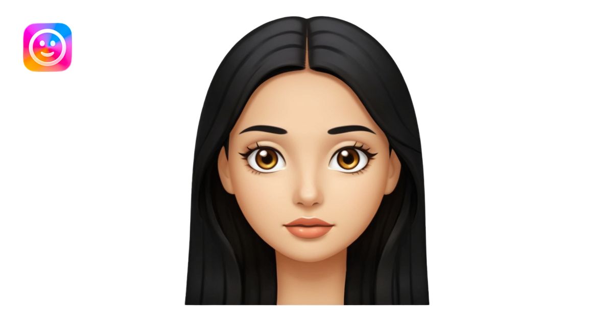 Latina girl with shiny, oily skin emoji | AI Emoji Generator