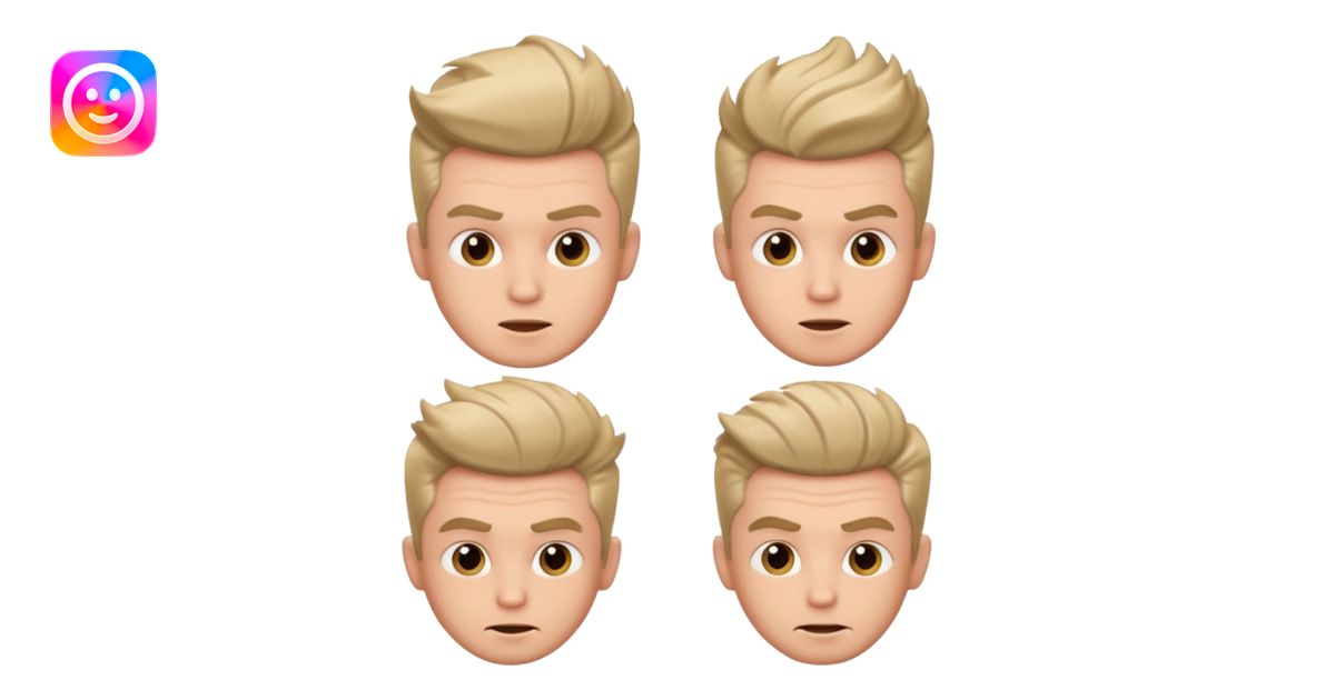 buat kan saya emoji berupa icon cowo dengan potongan quiff rapih dengan ...