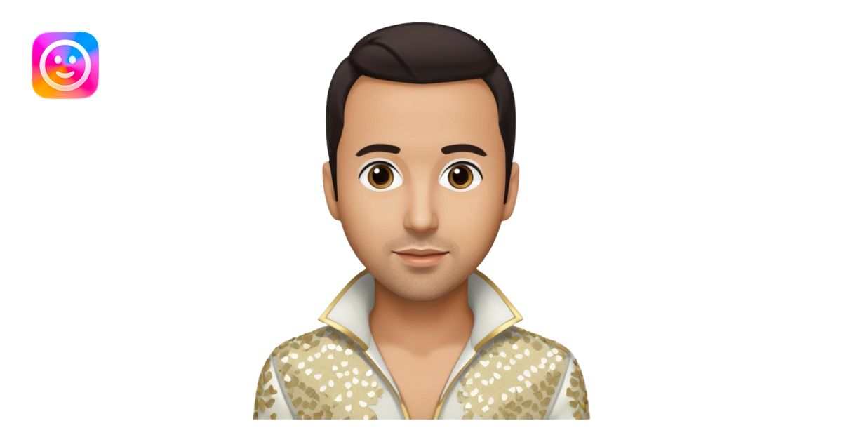 Howie Dorough from Backstreet Boys with dark brown hair, ivory sequin ...