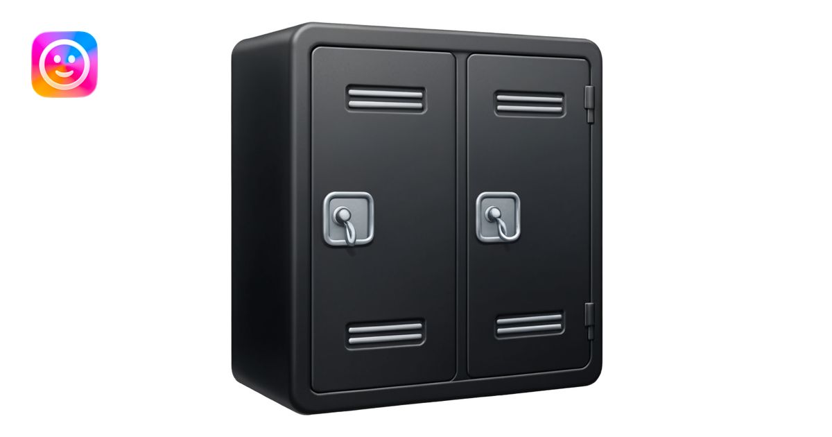 locker black emoji | AI Emoji Generator