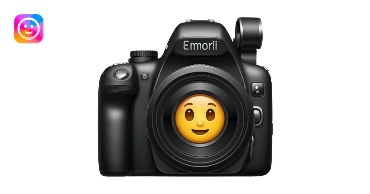 DSLR camera emoji | AI Emoji Generator