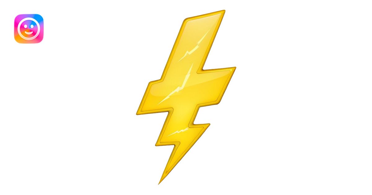 Lightning Icon ⚡ emoji | AI Emoji Generator