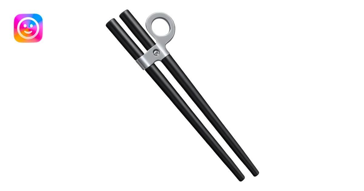 Chopstick shaped like pistols emoji | AI Emoji Generator
