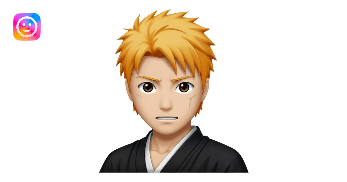 bleach black shihakusho emoji | AI Emoji Generator