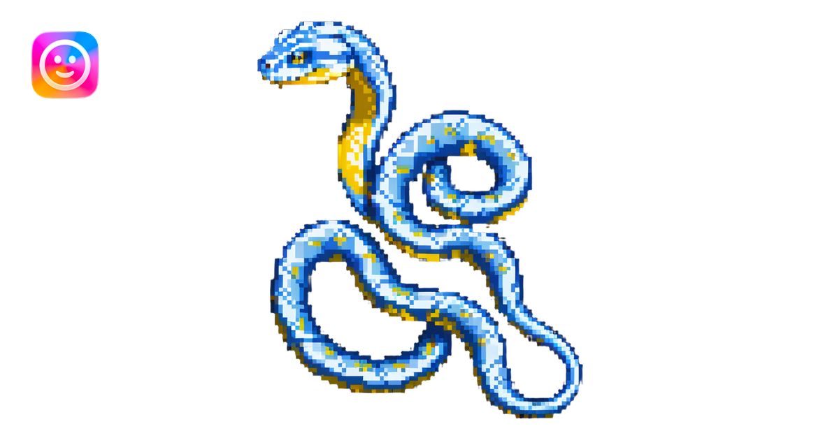 Minimalist Python programming language logo with simplified blue and ...