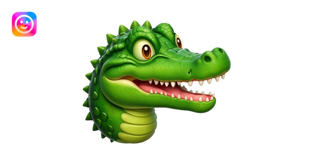 drooling from mouth crocodile emoji emoji | AI Emoji Generator