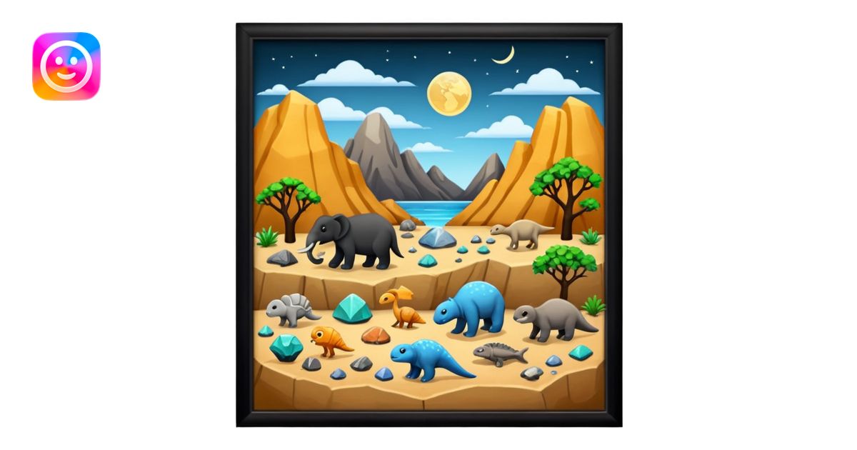 see animals, fossils and minerals 🐾 emoji | AI Emoji Generator