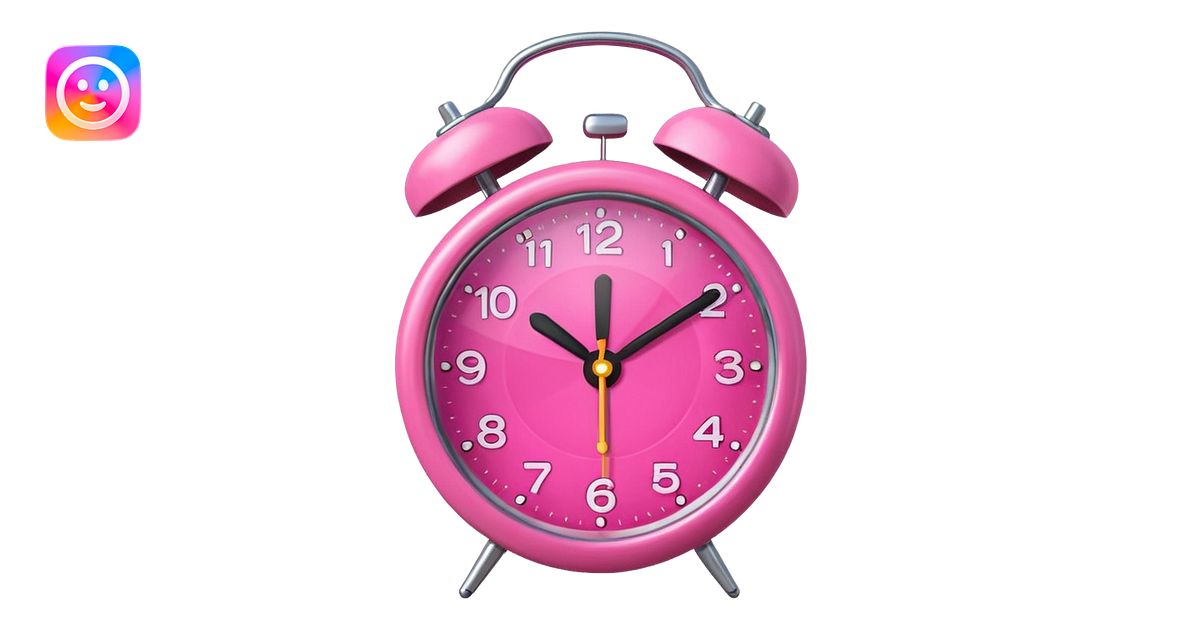 pink alarm emoji | AI Emoji Generator
