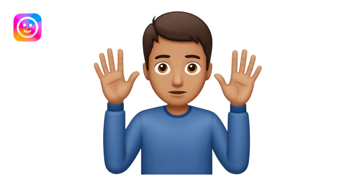 Confused guy with a 6 above his left hand and a 7 above his right hand ...