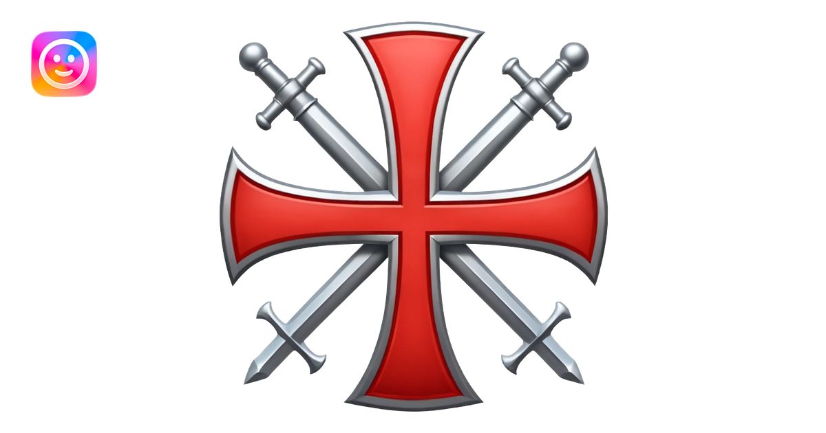 the red cross of the knights templar emoji | AI Emoji Generator