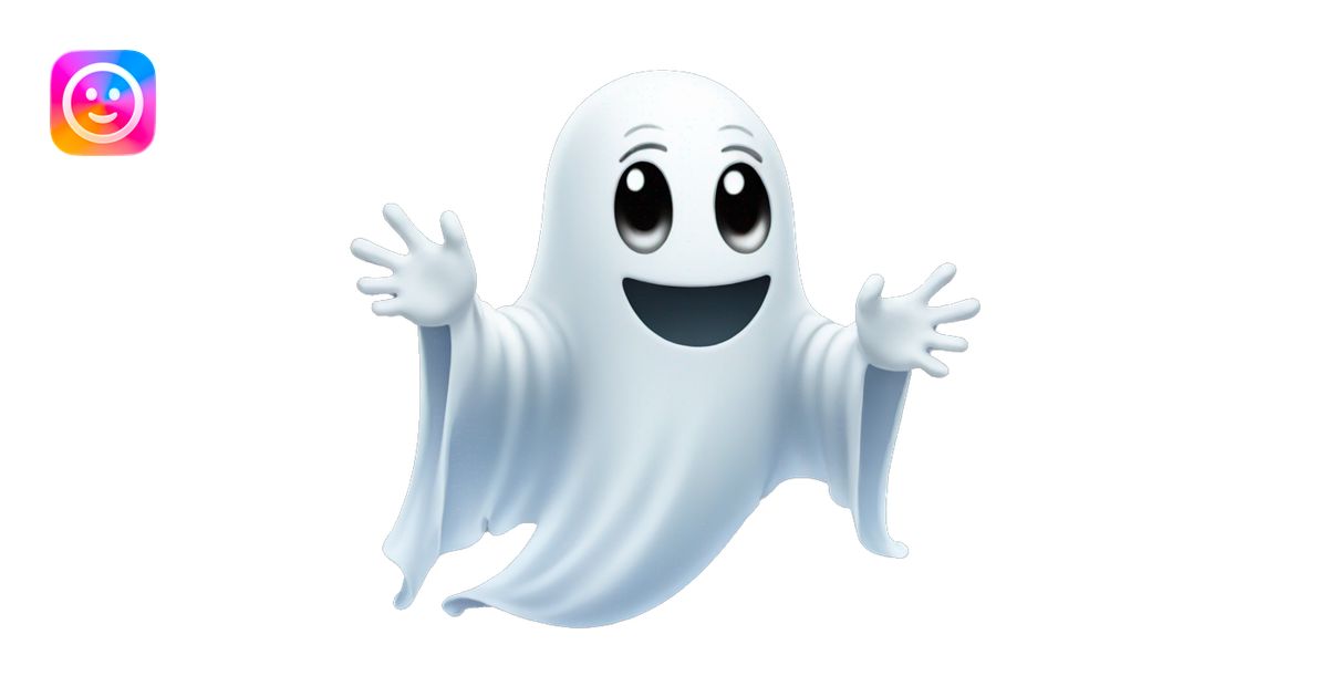 ghost saying bye emoji | AI Emoji Generator