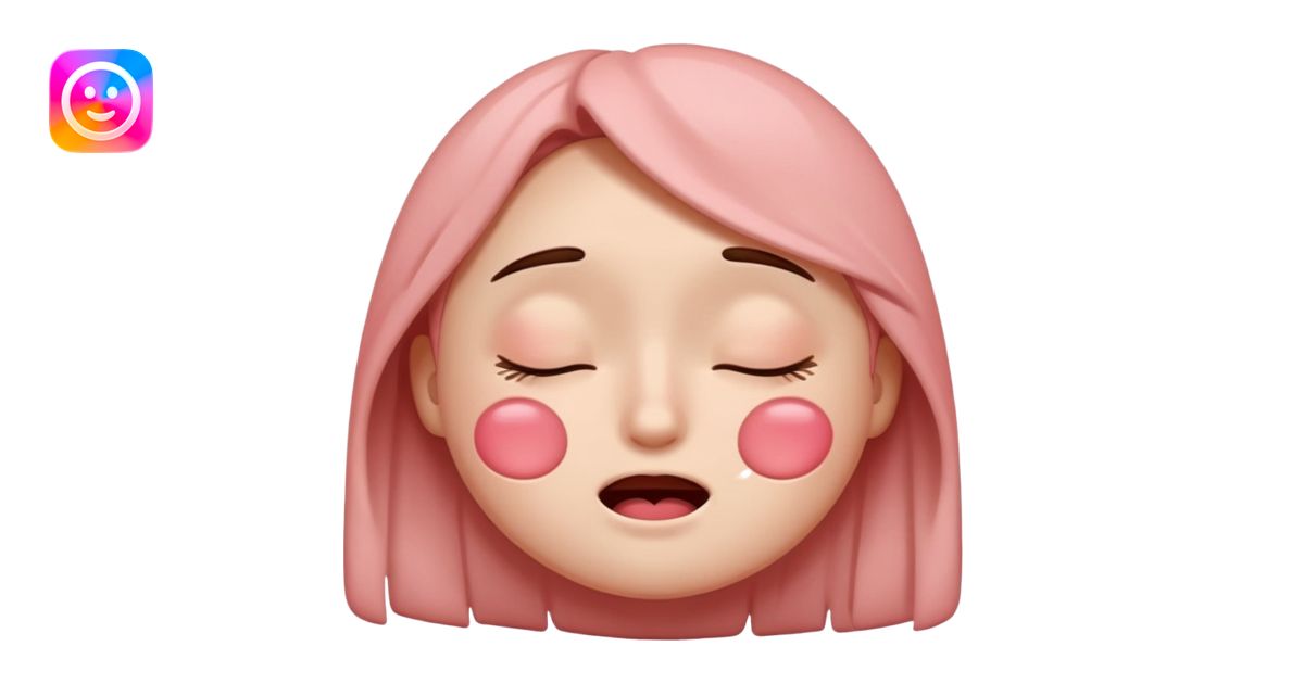 normal blushing emoji closing eyes in embarrassment emoji | AI Emoji ...