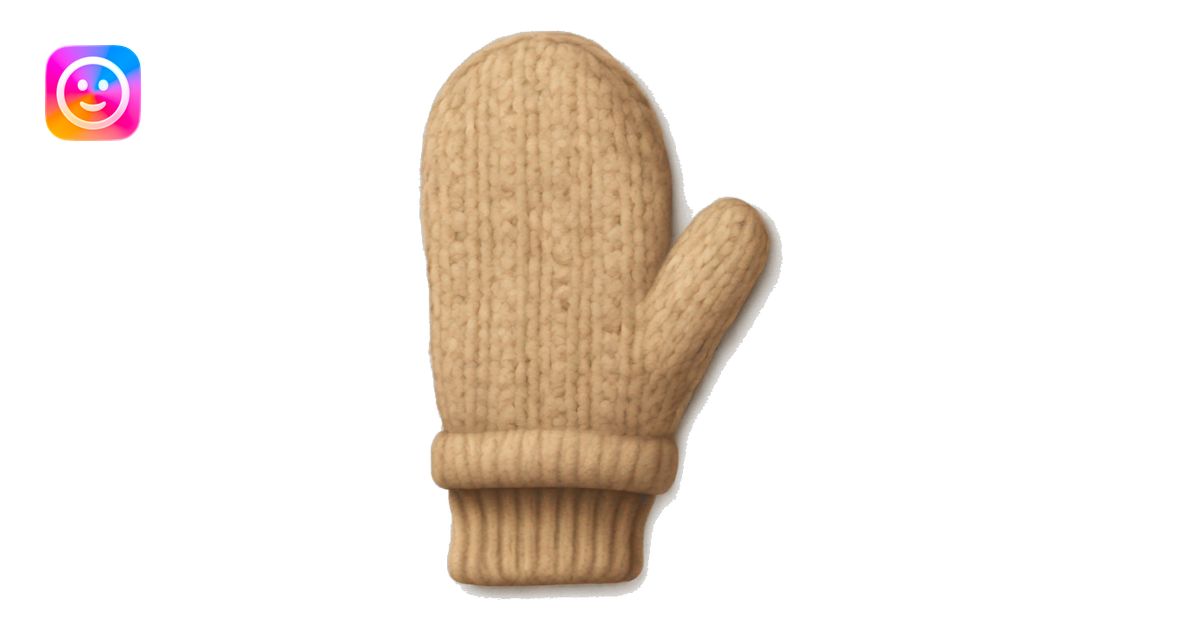 Beige mittens emoji | AI Emoji Generator