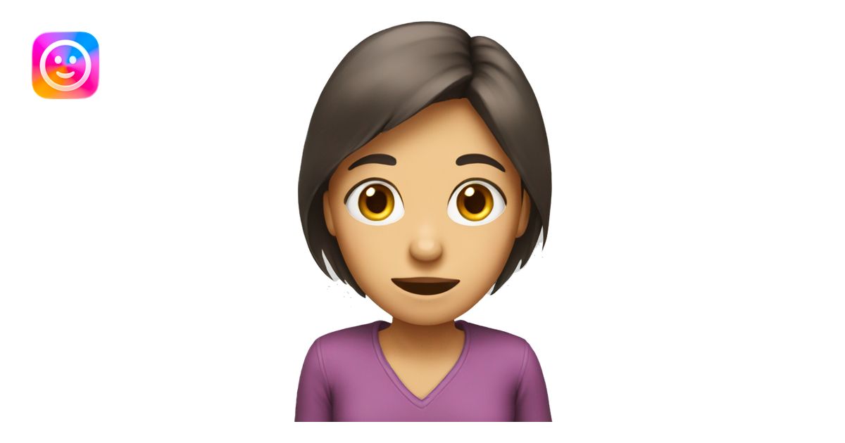 a girl with a ew face emoji | AI Emoji Generator