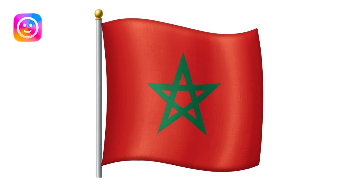 Flag morocco emoji | AI Emoji Generator