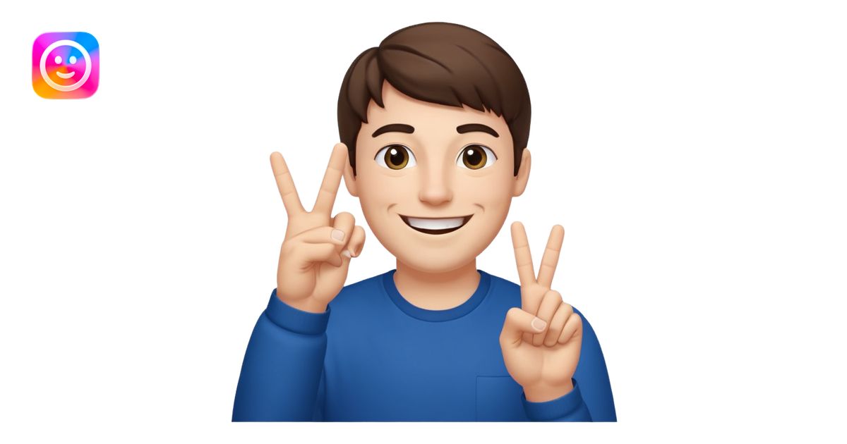 Mr Beast doing this sign " ️". MR BEAST (the youtuber) emoji | AI Emoji ...