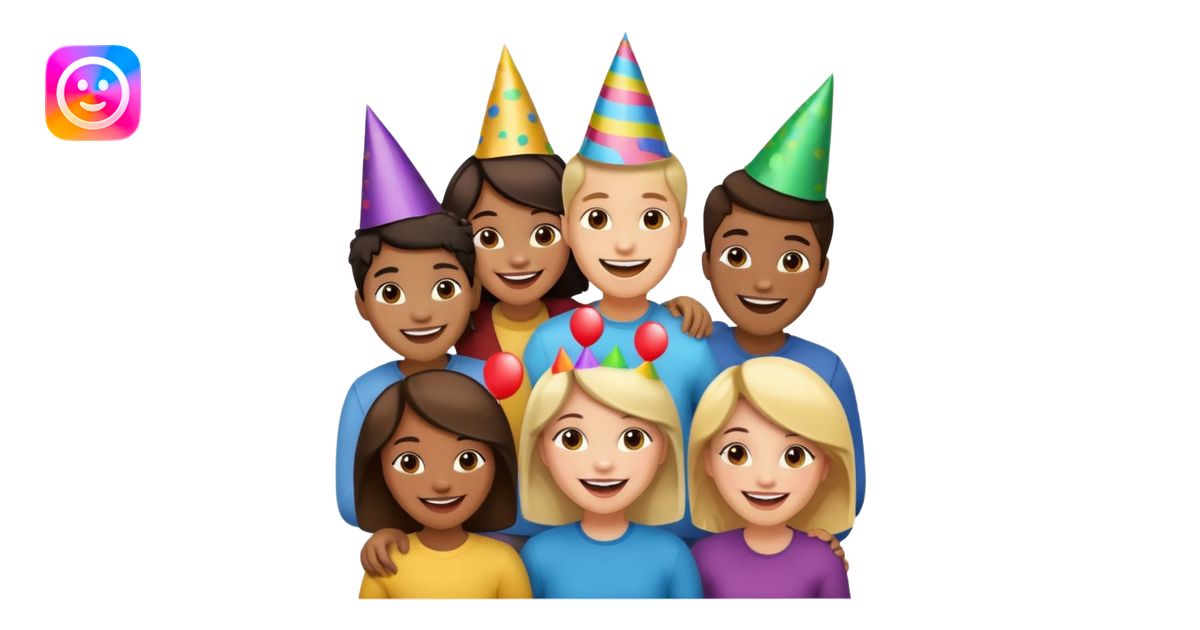a bunch of friends emoji | AI Emoji Generator