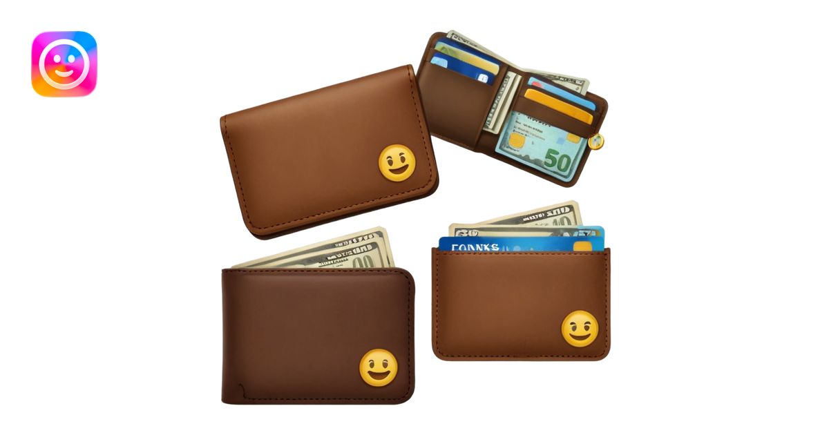 Two wallets side by side, one empty with overdraft fee -$35, one full ...
