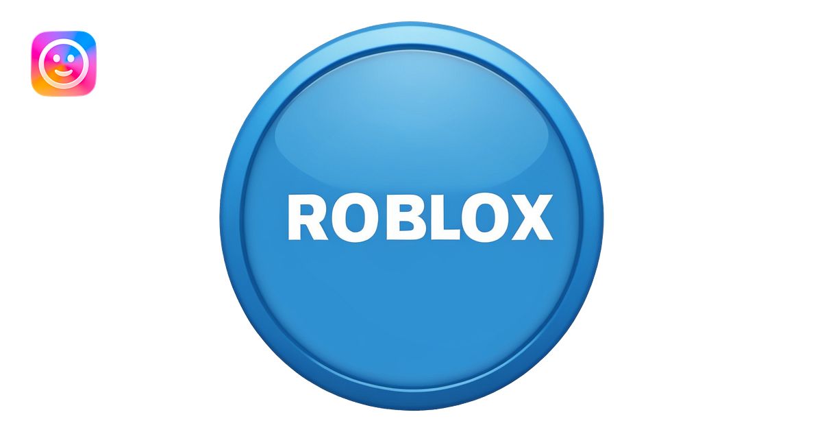 Blue roblox verified button emoji | AI Emoji Generator