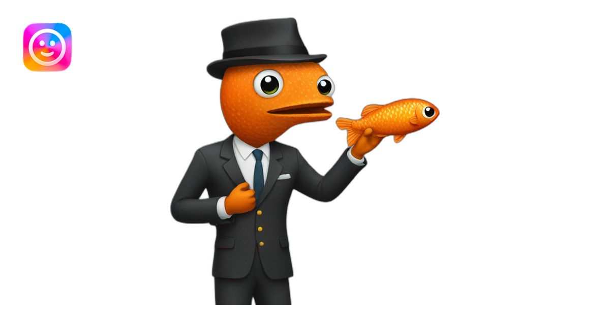Fishstick in a suite emoji | AI Emoji Generator