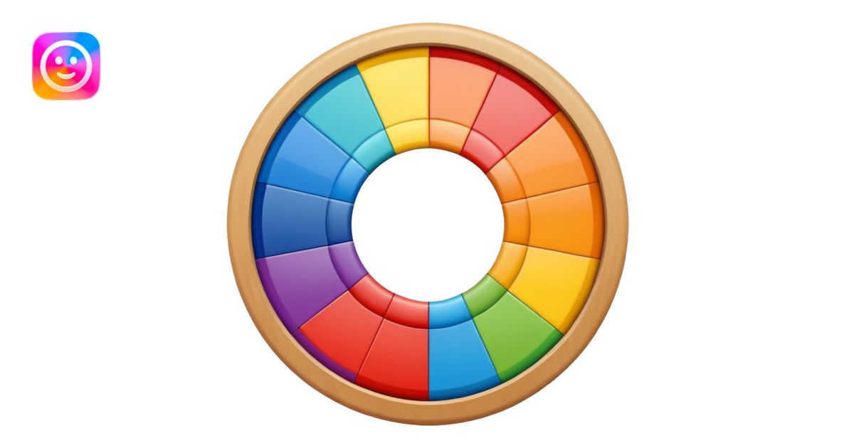 simple color wheel emoji | AI Emoji Generator