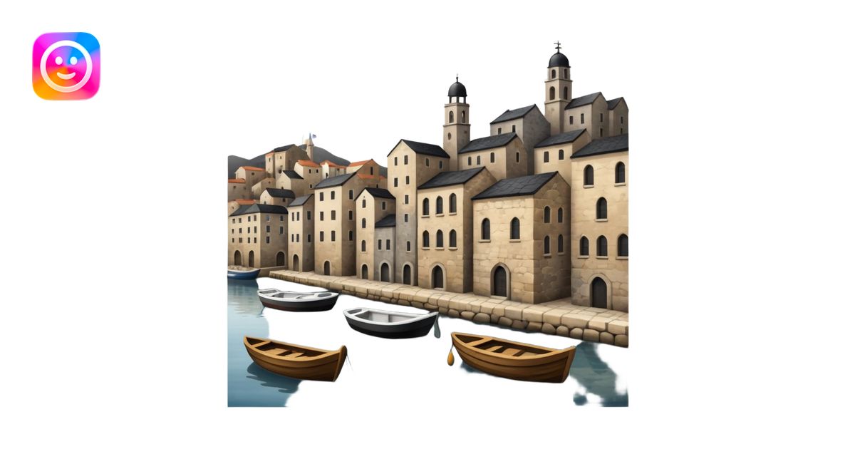 an old city port emoji | AI Emoji Generator