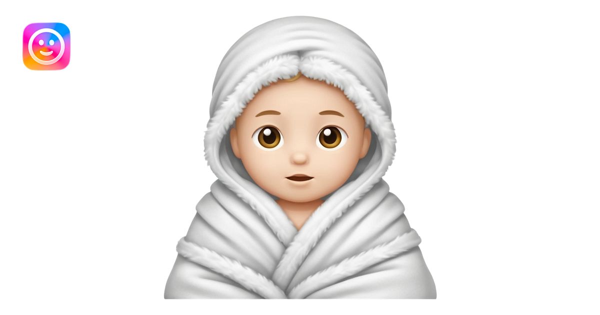 baby in a blanket emoji | AI Emoji Generator