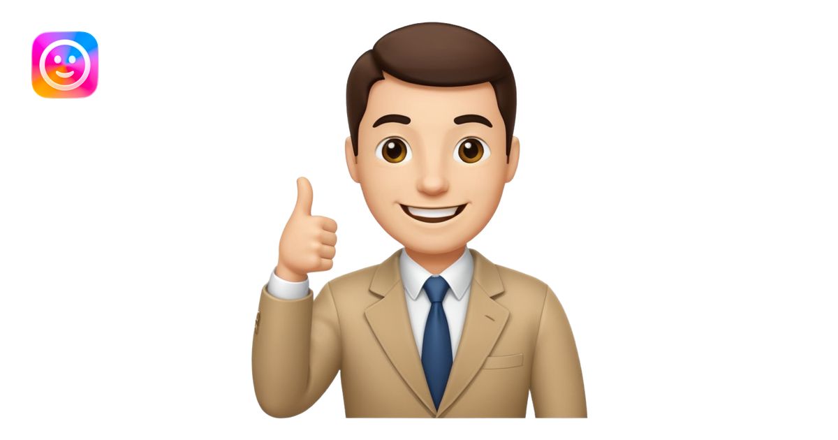 boss on a phone call, giving a thumbs up emoji | AI Emoji Generator
