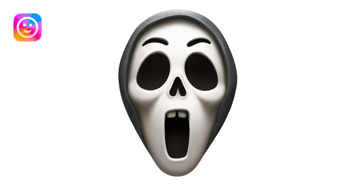 ghostface from scream movie emoji | AI Emoji Generator