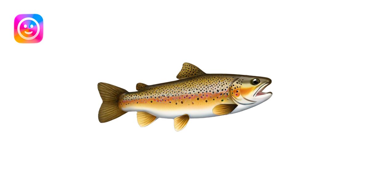 Brown trout emoji | AI Emoji Generator