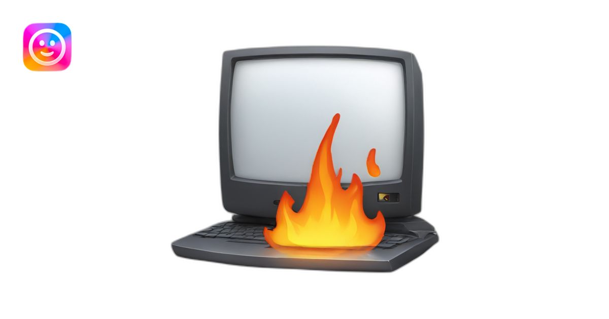 computer fire emoji | AI Emoji Generator