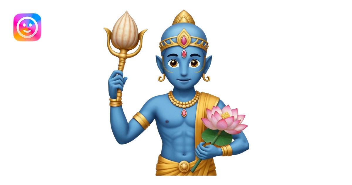 create vishnu emoji emoji | AI Emoji Generator