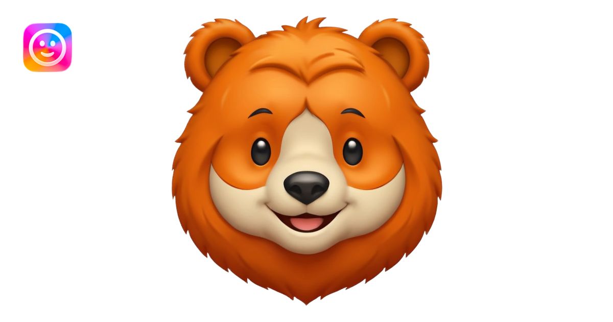 Bear logo emoji | AI Emoji Generator