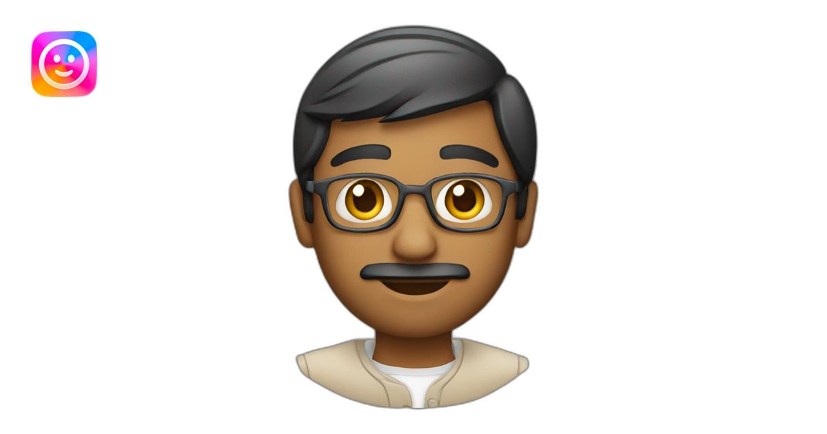 An Indian guy coding emoji | AI Emoji Generator