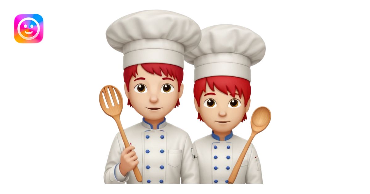 A rat with a fringe, long black hair and chefs and a man with red hair ...