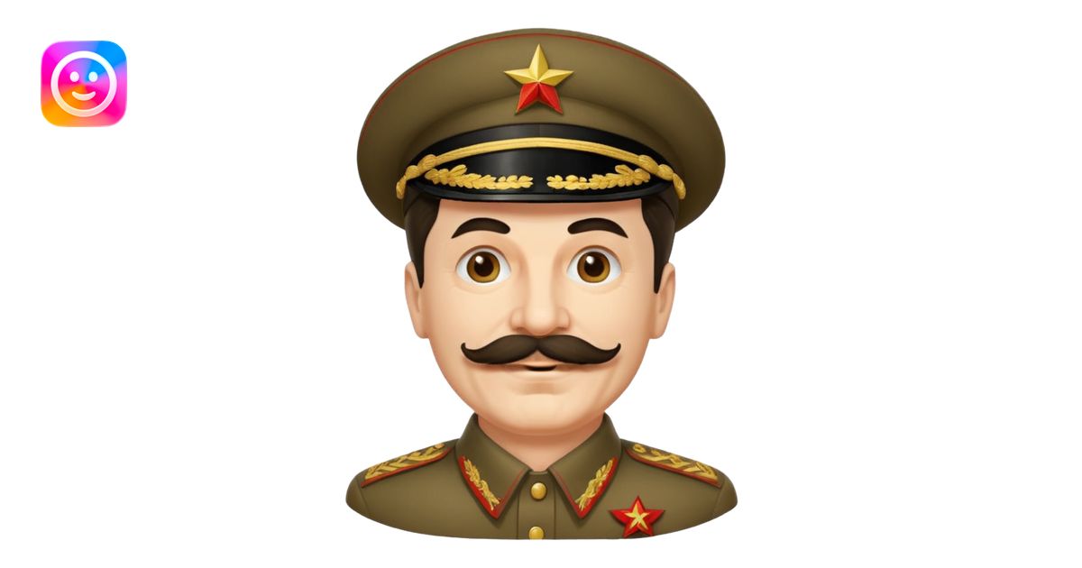 Cute Stalin emoji | AI Emoji Generator