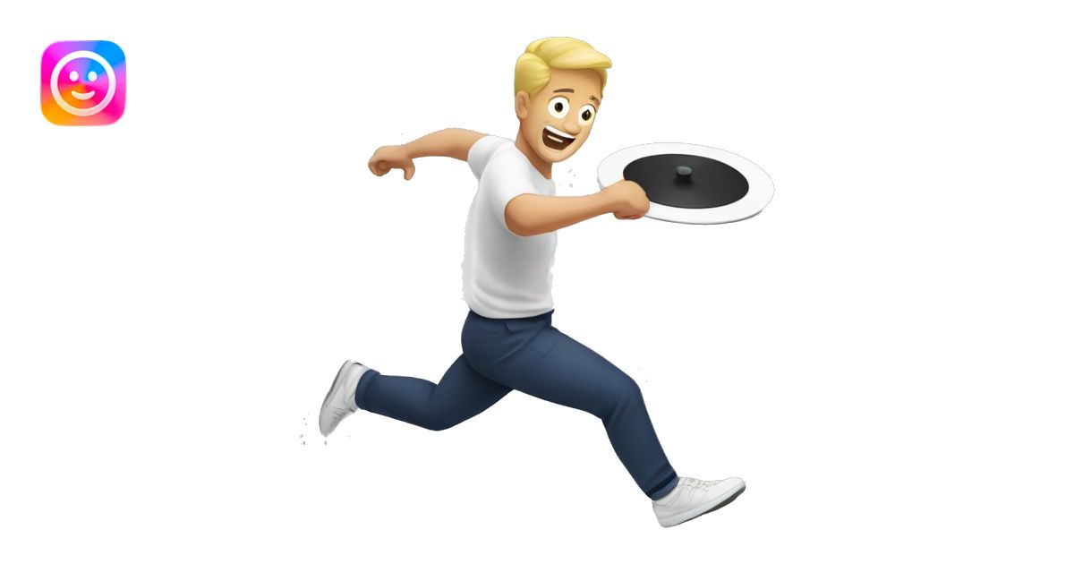 Throwing plates, OPPA! emoji | AI Emoji Generator