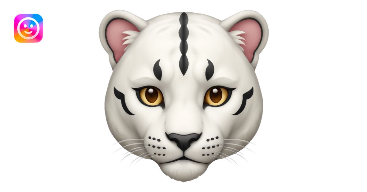 white panther emoji. As one would see on discord, that looks like ...