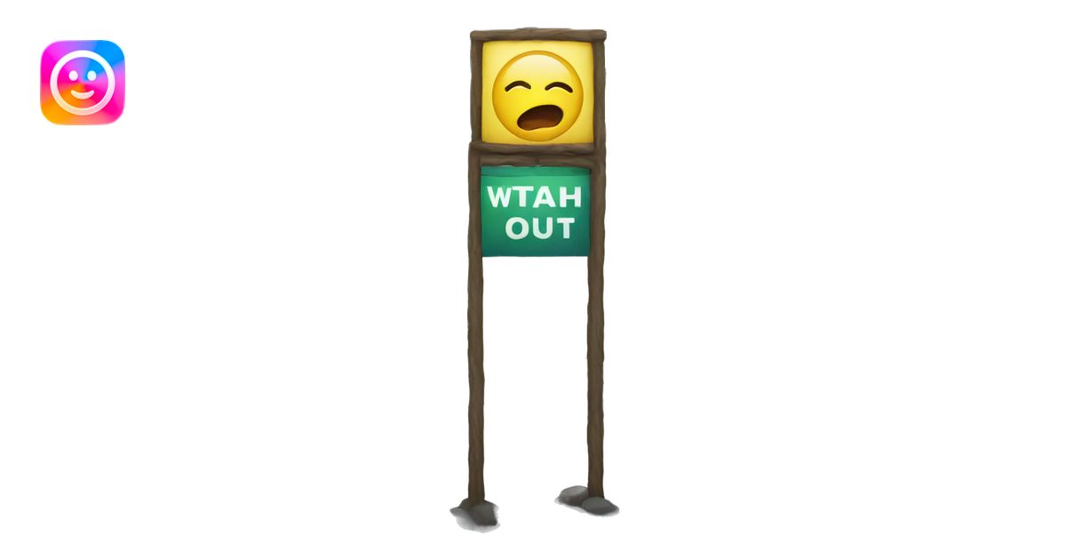watch out sign emoji | AI Emoji Generator