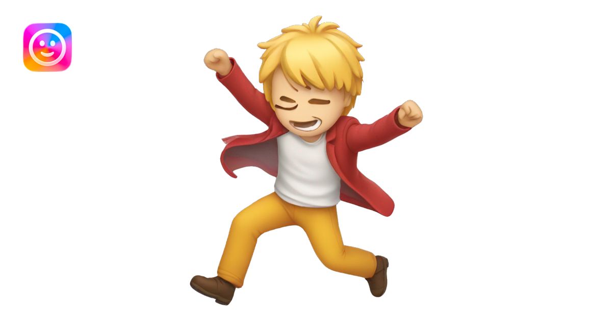 Person falling with love emoji emoji | AI Emoji Generator