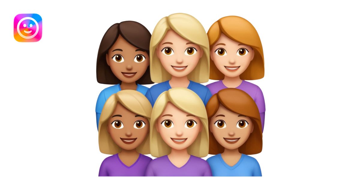 5 womens emoji | AI Emoji Generator