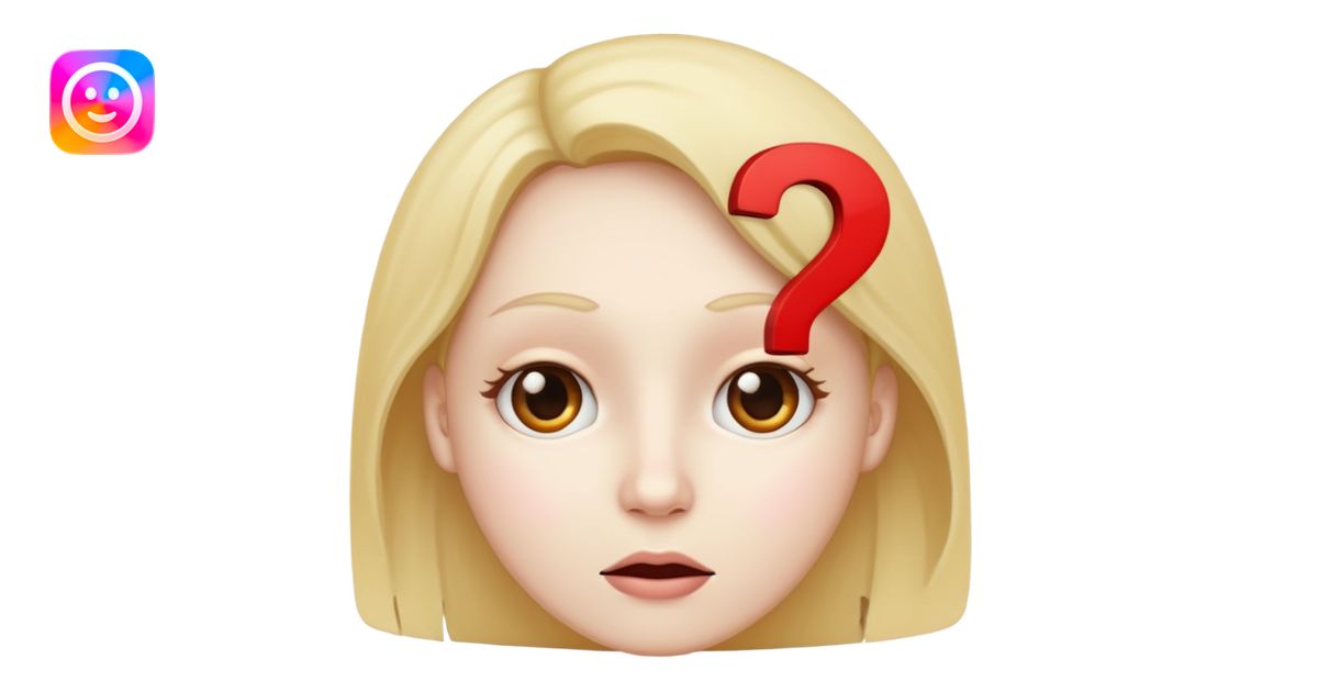 Face with question mark emoji | AI Emoji Generator