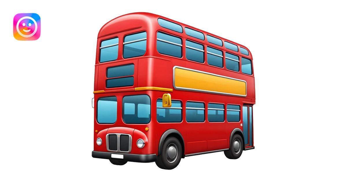 Red bus emoji | AI Emoji Generator