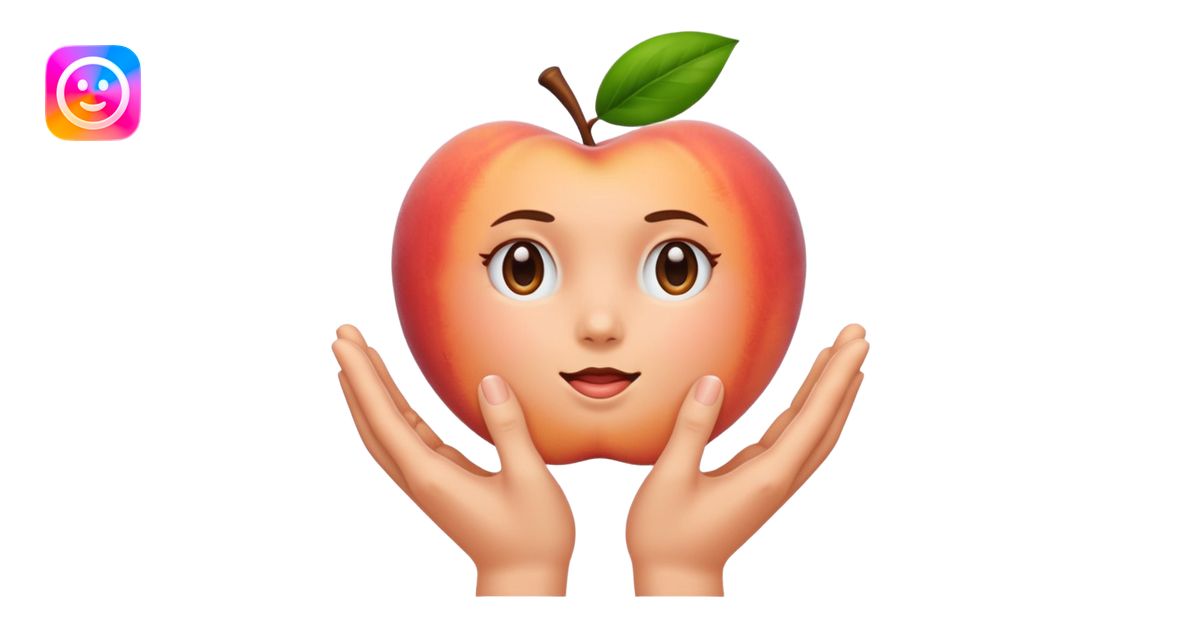 Peach hands emoji | AI Emoji Generator