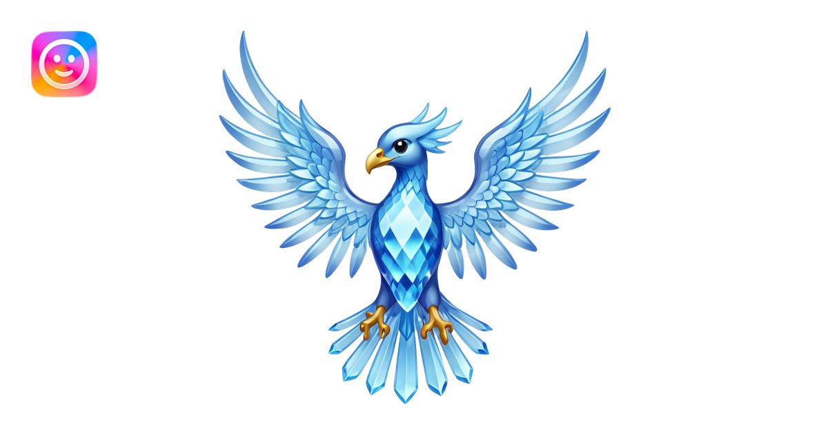 ice phoenix emoji | AI Emoji Generator