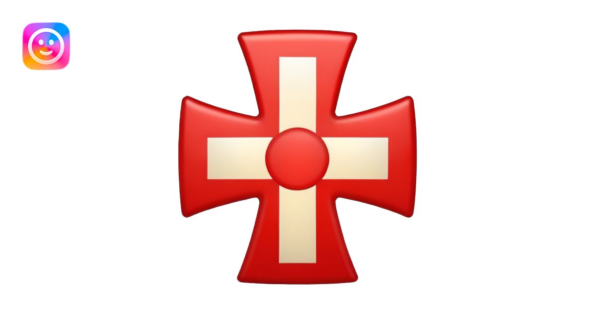 the red cross of the knights templar emoji | AI Emoji Generator